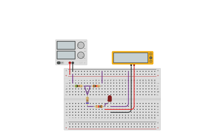 Circuit design Percobaan Thevenin - Tinkercad