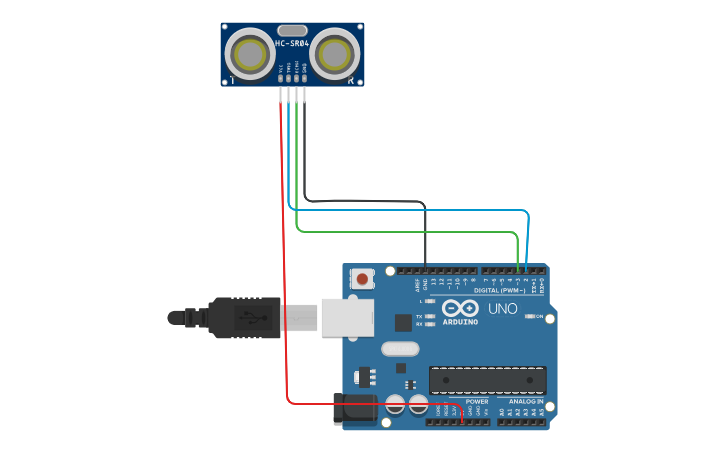 Circuit design medir con sensores | Tinkercad