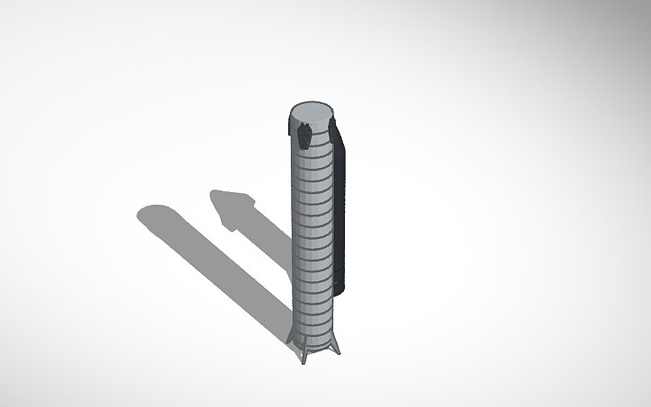 3D design Starship - Tinkercad