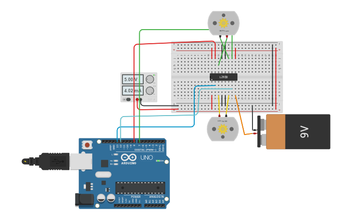 Circuit design Driver | Tinkercad