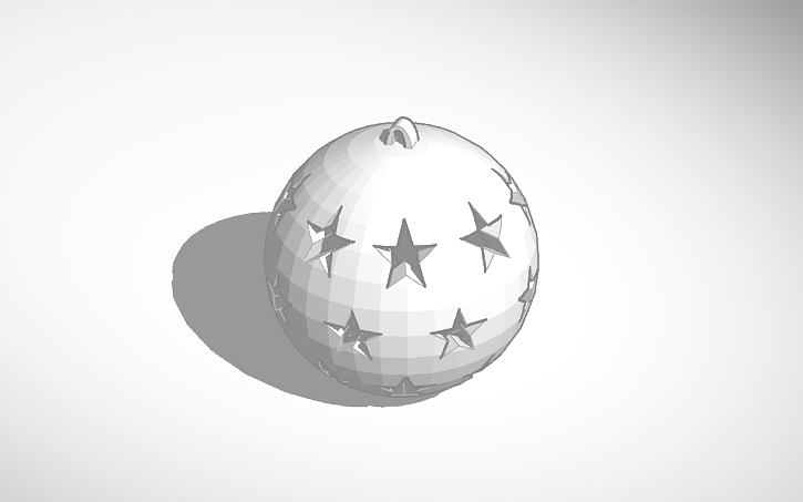 3D design Christmas Bauble One | Tinkercad