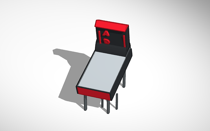 3D design ACDC pinball machine | Tinkercad