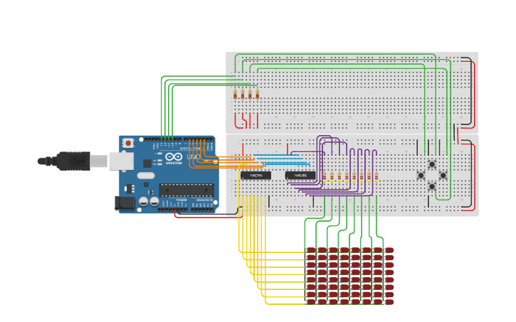Circuit design Movable Square - Tinkercad