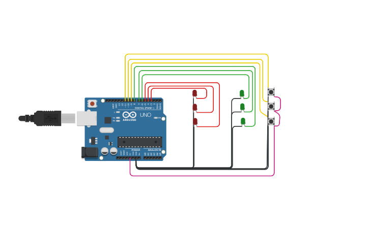 Circuit design Rock Paper Scissors Arduino - Tinkercad
