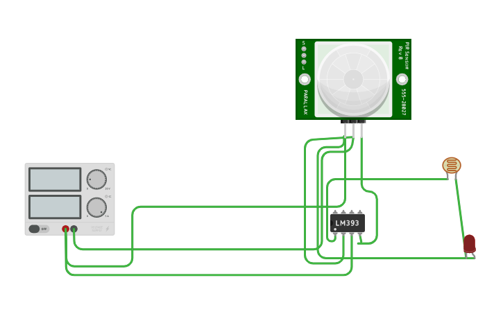 Circuit design Motion Sensor2 - Tinkercad