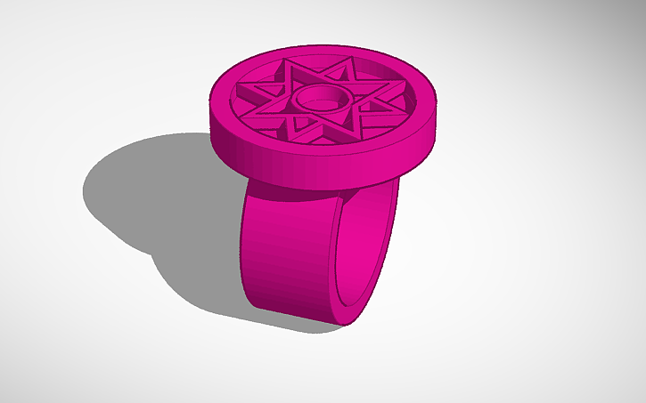 3D design Pink Lantern Ring - Tinkercad