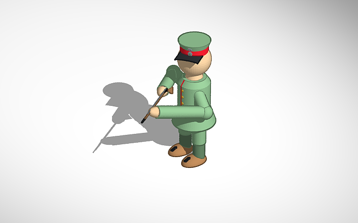 3D design German Soldier, World War I - Tinkercad