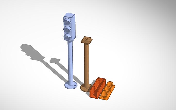 3D design Semaforo leds 5mm - Tinkercad