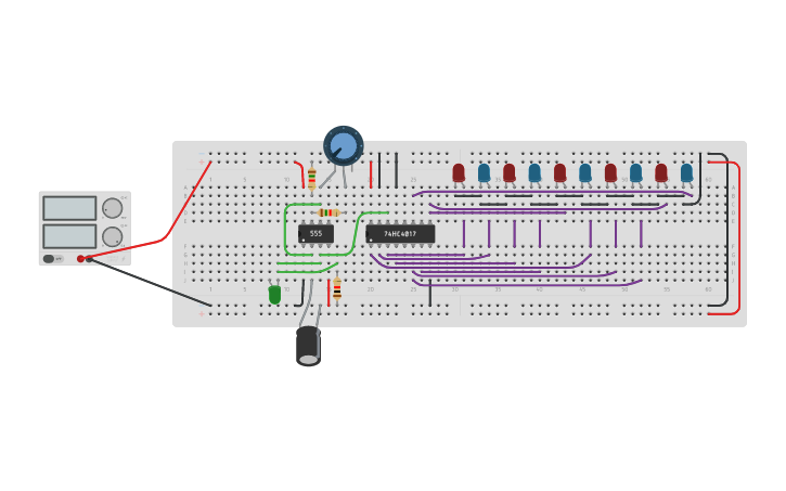 Circuit design Taller electrónica Tinkecard | Tinkercad
