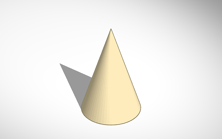 3D design Cone - Tinkercad