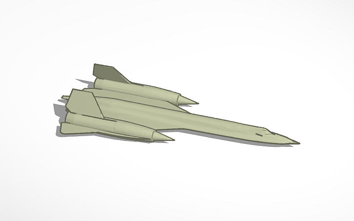 3D design black bird - Tinkercad