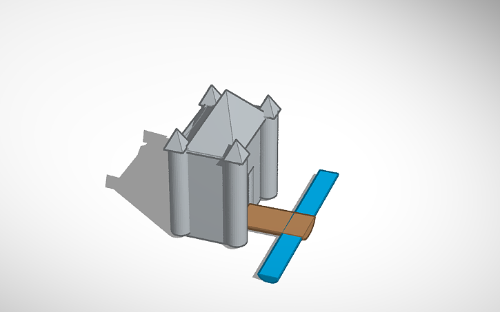 3D design castle+moat | Tinkercad