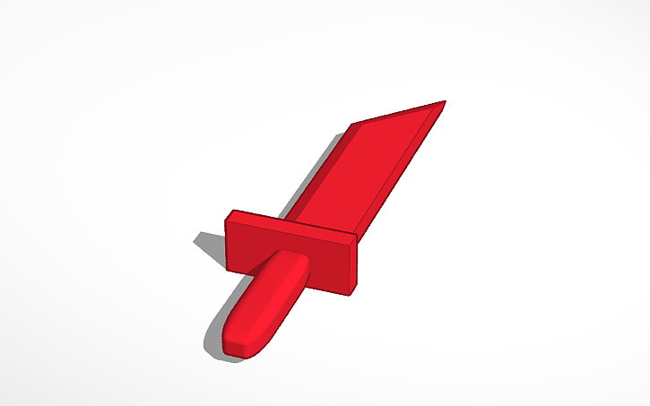 3D design pekka sword - Tinkercad