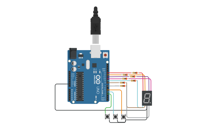 Circuit Design Ej6 Arduino Con Pulsador Tinkercad