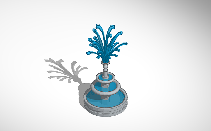 3D design Fountain - Tinkercad