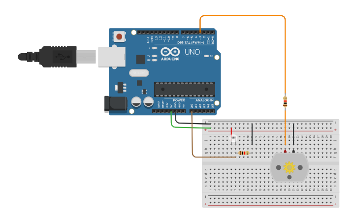 Circuit design DC motor - Tinkercad
