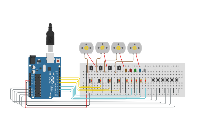 Circuit design vending machine ass2 - Tinkercad