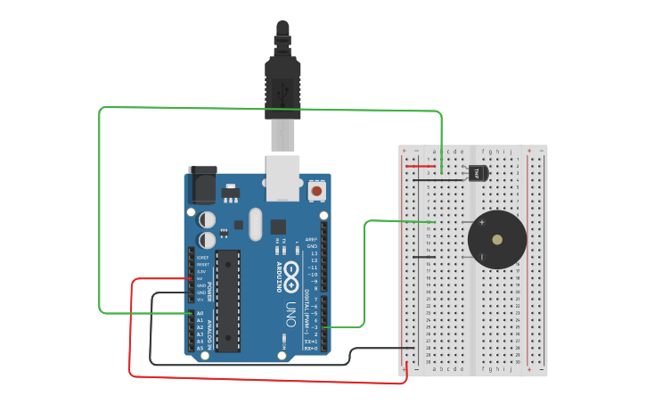 Circuit design Sensor de temperatura con arduino | Tinkercad
