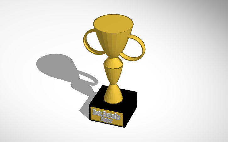 3D design Trophy Project - Tinkercad