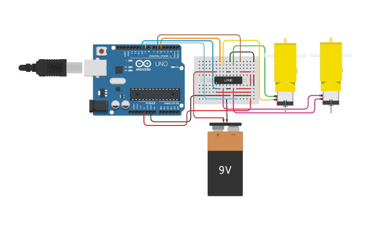 Circuit design Self- Paced Activity - DC MOTOR | Tinkercad