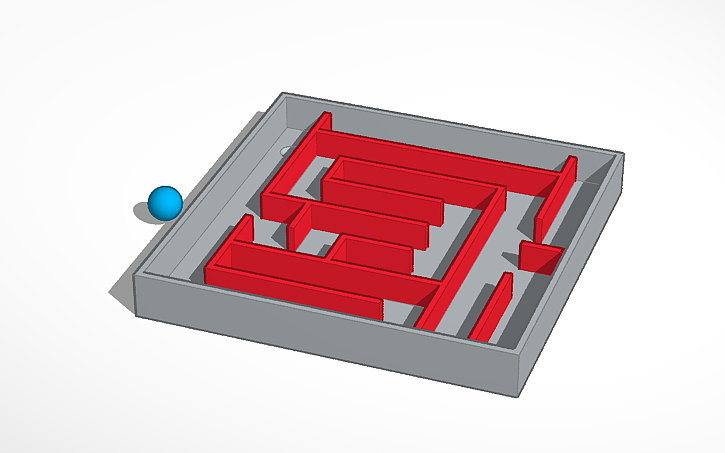 3D design Ball Maze - Tinkercad
