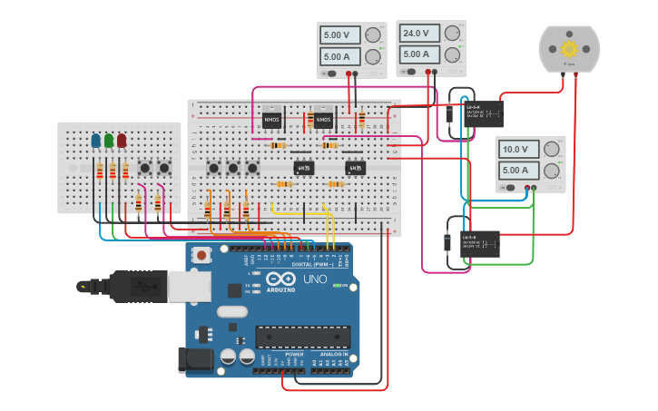 Circuit design Porton Electrico - Tinkercad