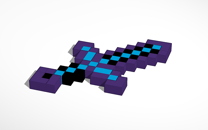 3D design espada de minecraft - Tinkercad