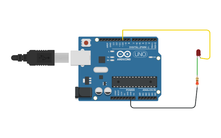 Circuit design Ejercicio 2 | Tinkercad