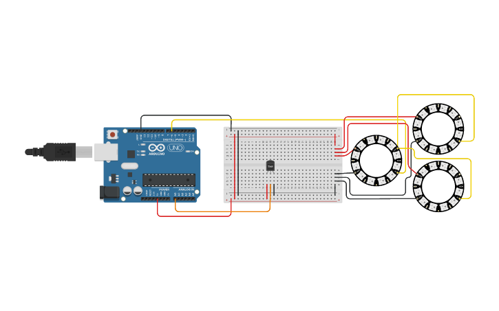 Circuit design Sensor Suhu - Tinkercad