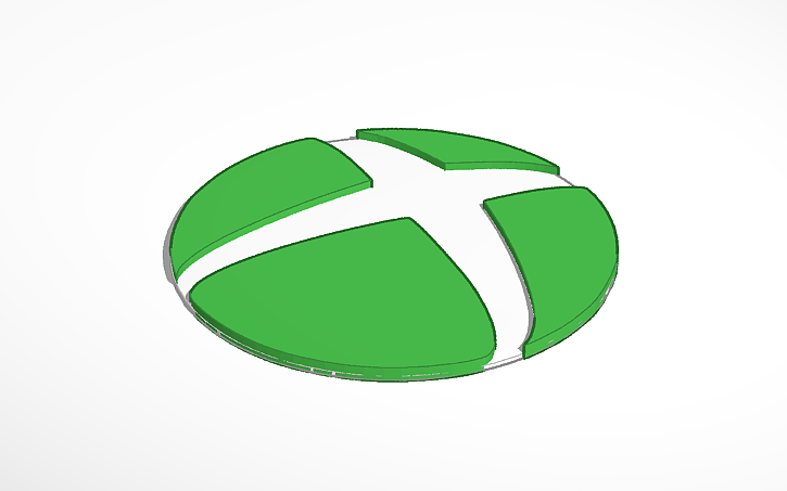 3D design Xbox Logo - Tinkercad