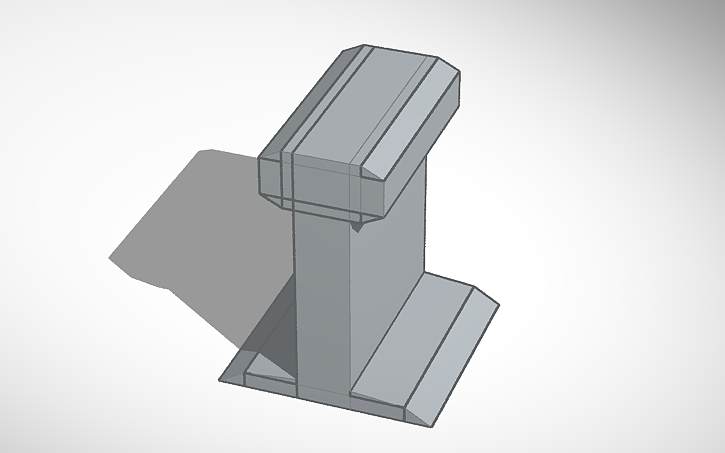 3D design Rail - Tinkercad