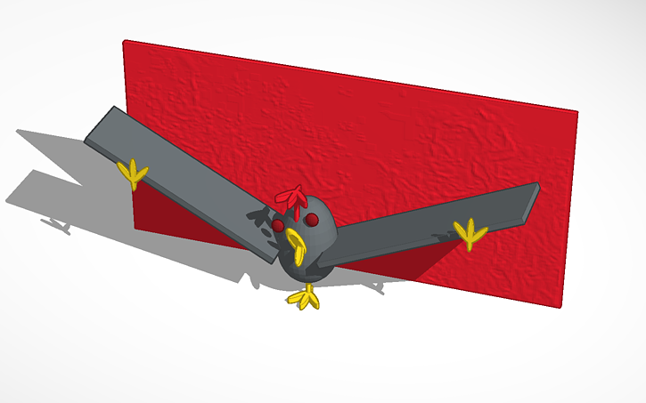 3D design Satanic Chicken (idk) | Tinkercad