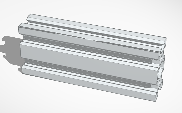 3D design Aluminum Extrusion 20×40 V-Slot - Tinkercad