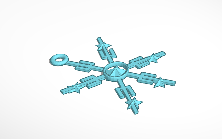 3D design snowflake | Tinkercad