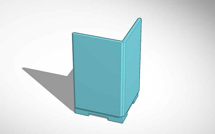 3D design Platform with Wall 2 | Tinkercad