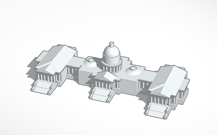 3D design Capitol Building - Tinkercad