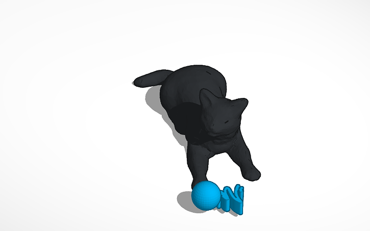3D design cat - Tinkercad