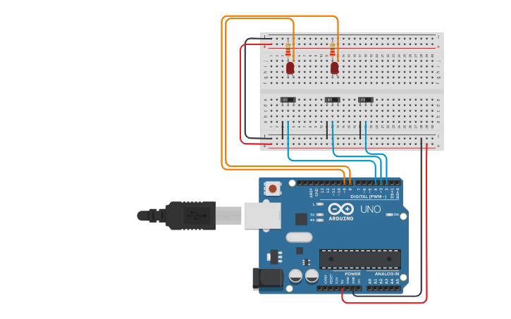 Circuit design Logic table - Tinkercad