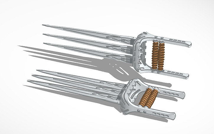 3D design Katar Daggers 2021 - Wolverine-style adaptation | Tinkercad