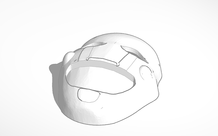 3D design mascara de puppet - Tinkercad