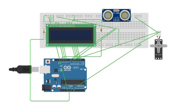 Circuit Design Copy Of Arduino Lcd 16x2 Display Test Tinkercad 0612