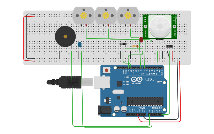 Circuit design Examen - Tinkercad