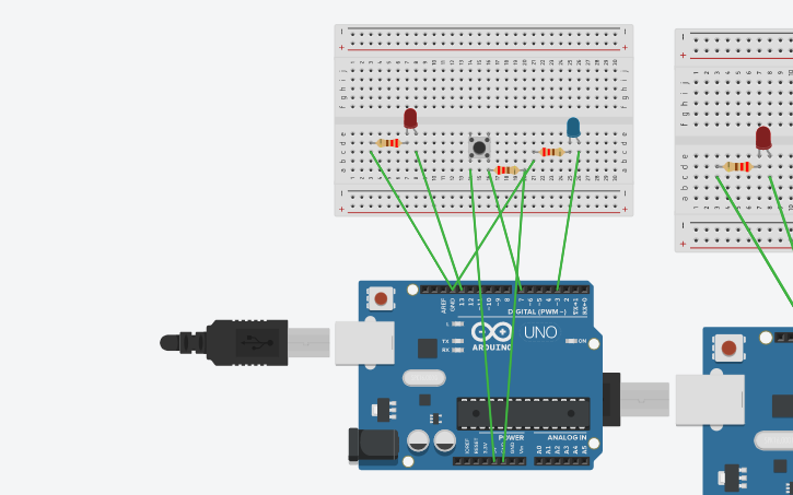 Circuit design Encender y apagar led | Tinkercad Circuit design Encender y apagar led | Tinkercad