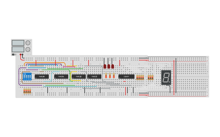 Circuit design Encoder - Tinkercad