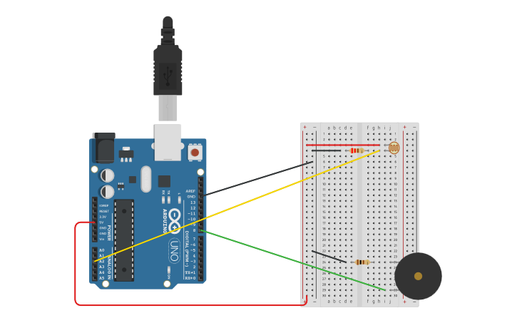 Circuit design TP_fun_3 - Tinkercad