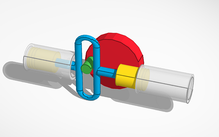 3D design Engine with scotch yoke mechanism - Tinkercad