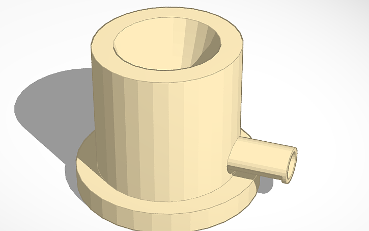 3D design Smoking Gun Crucible - Tinkercad