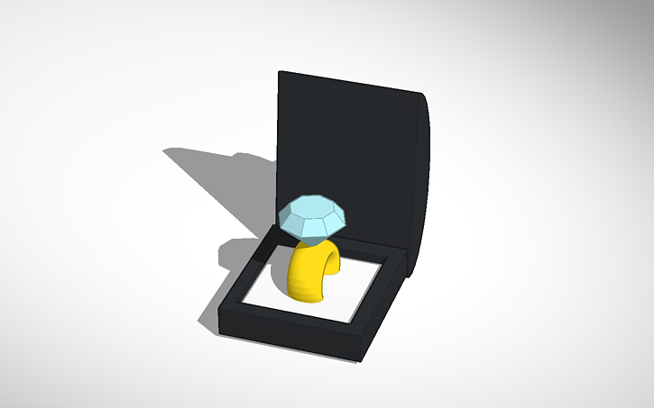 3D design The Perfect Wedding Ring - Tinkercad