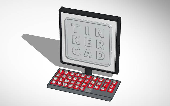 3D design TINKERCAD COMPUTER - Tinkercad