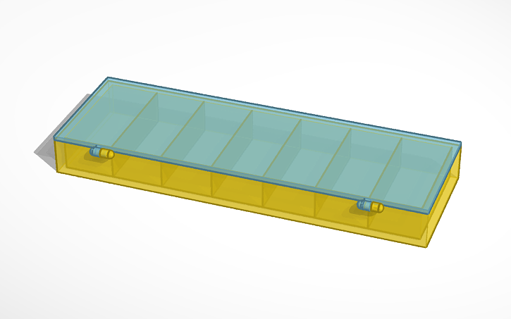 3D design 3D pill box - Tinkercad